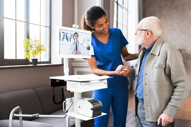 How Mobile Telehealth Carts are Revolutionizing Hospitals Amid Labor Shortages